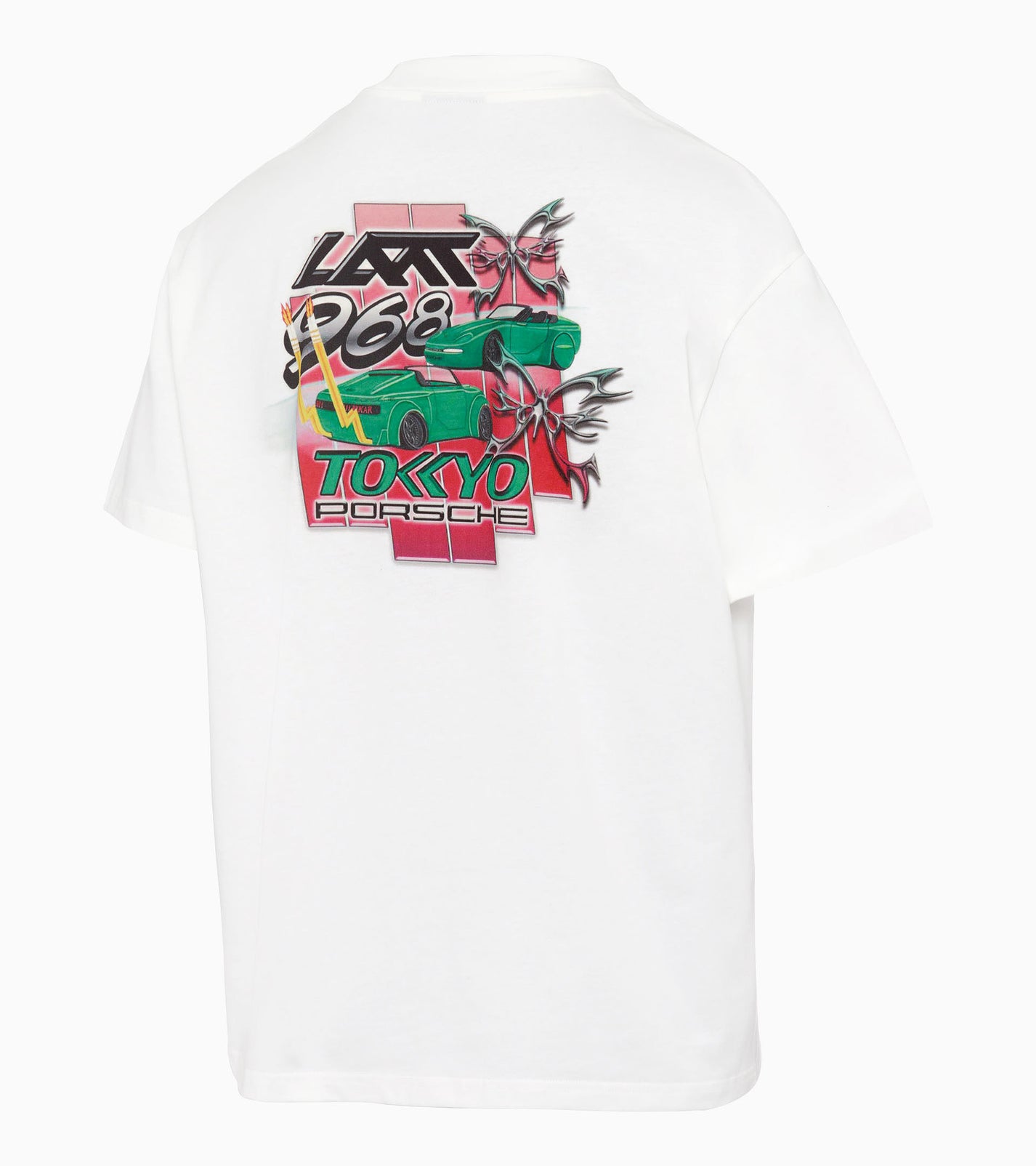 L’Art de L’Automobile x Porsche Tシャツ ユニセックス - ホワイト – ポルシェ公式オンラインショップ